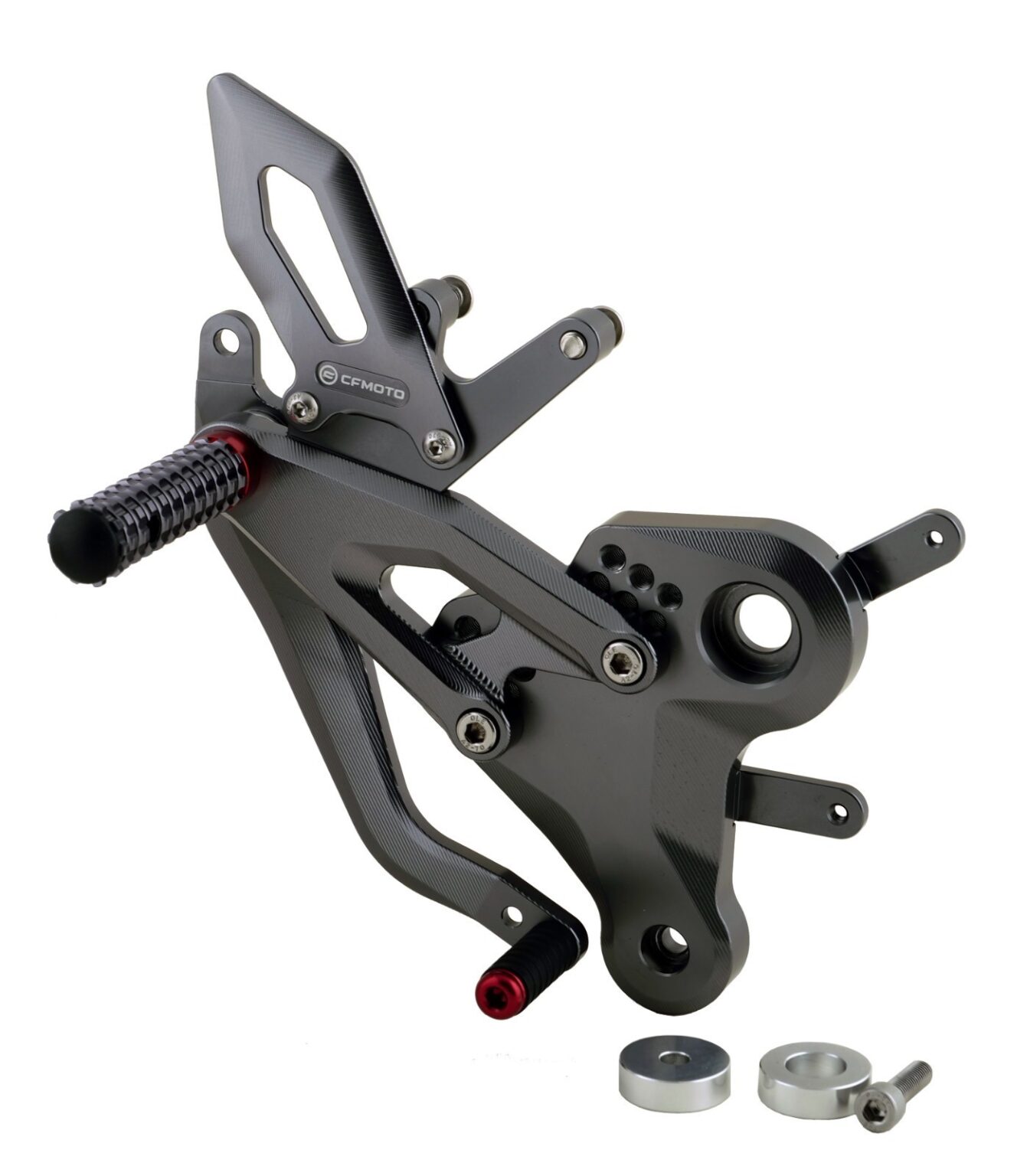 Raised Footrest Right - Titanium (CNC Aluminium) - CFMOTO Benelux