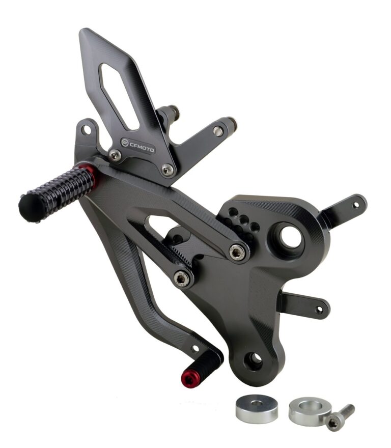 Raised Footrest Right - Titanium (CNC Aluminium) - CFMOTO Benelux